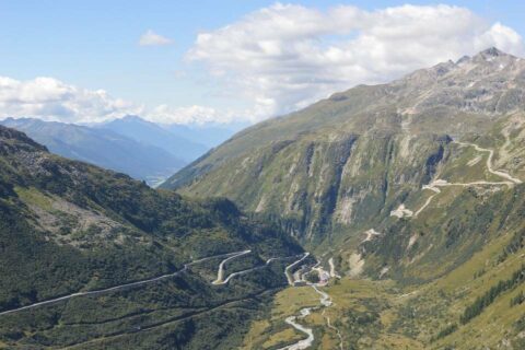 Furka Pass: a Swiss Alpine pass at 2,429 metres | Along the Rhône river